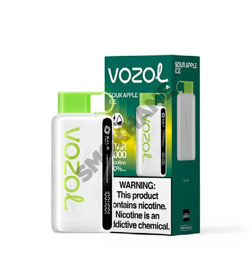 Vozol Star 12000 Sour Apple Ice - Smokhane Esigara Vozol Star 12000 Sour Apple Ice - Smokhane Esigara